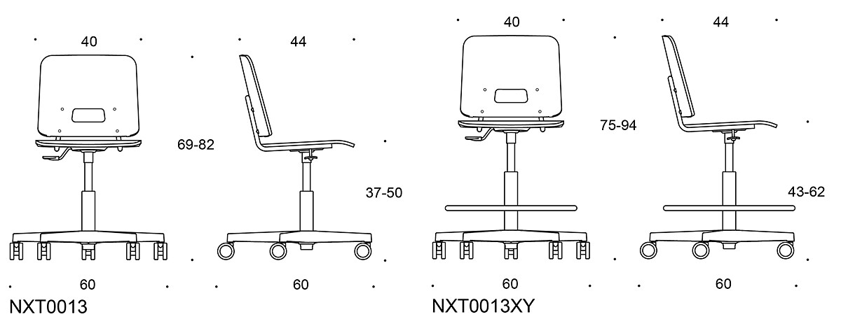 Grip NxT - Chair with five star base and height adjustment | Martela