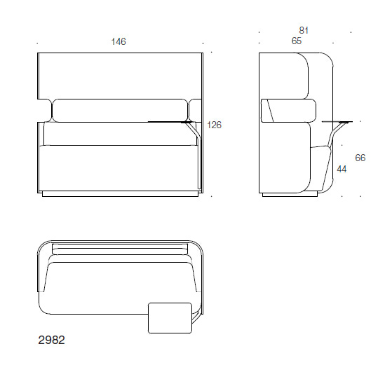 PodSofa - Sofa with high back and sides | Martela