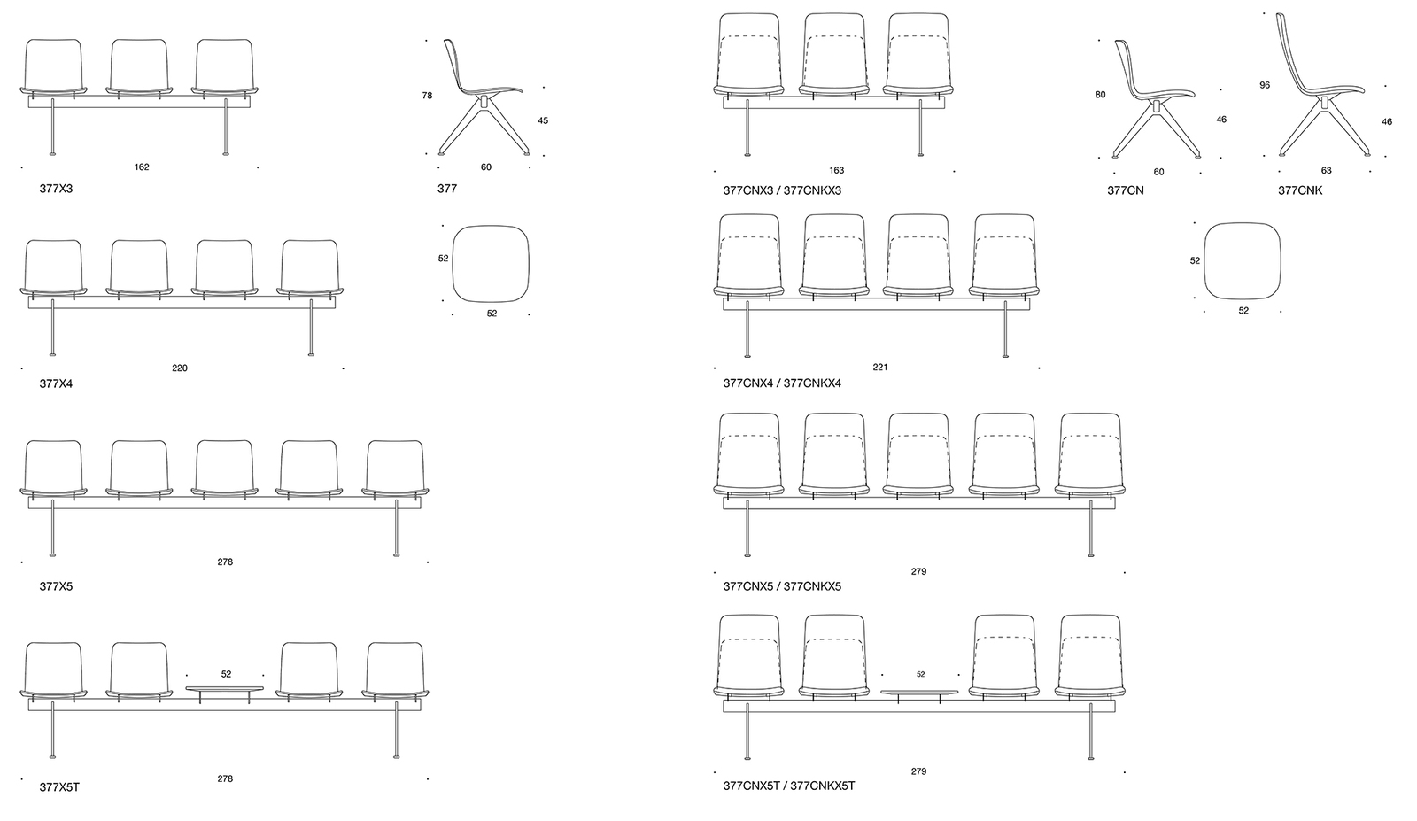 Sola - Beam chair | Martela