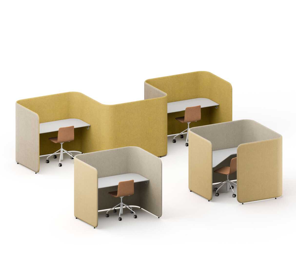 PodWork - Workstation module with screens | Martela