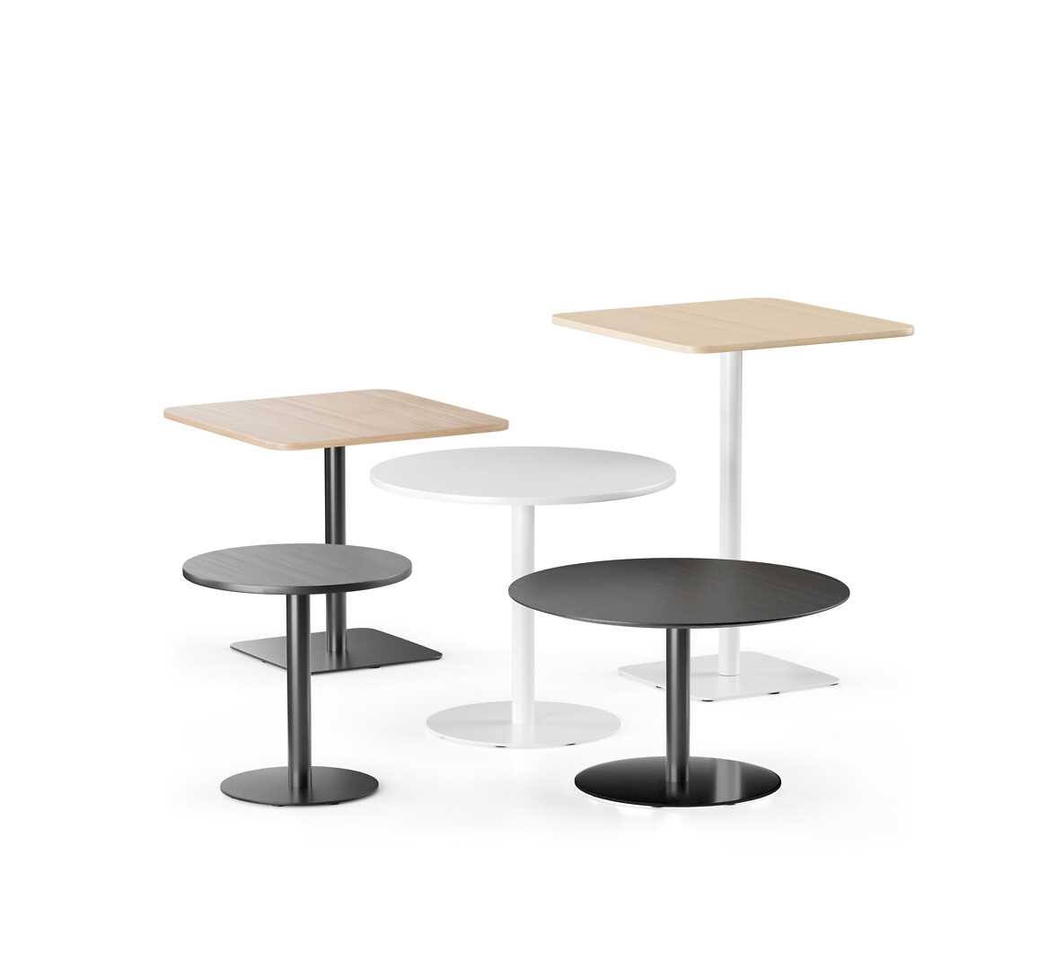 Spot - Universal table with round and square disc base | Martela