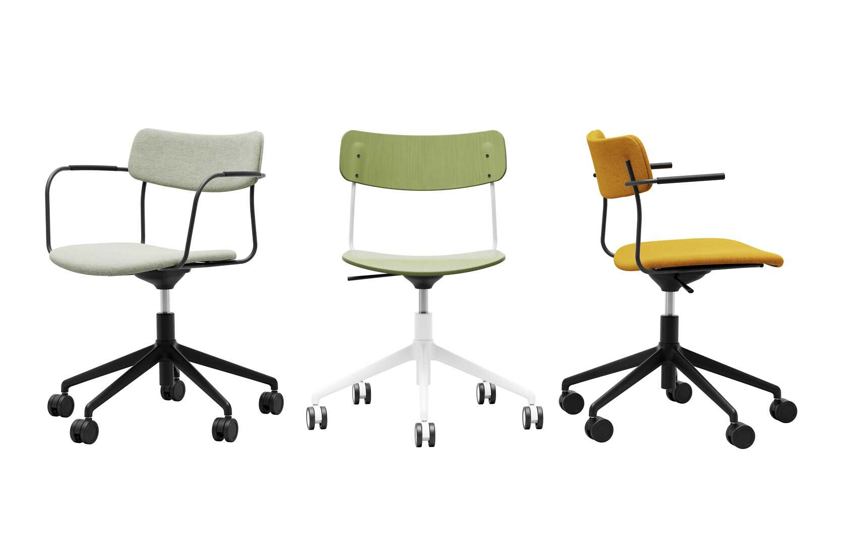 Ella - Universal chair with five star base and height adjustment | Martela