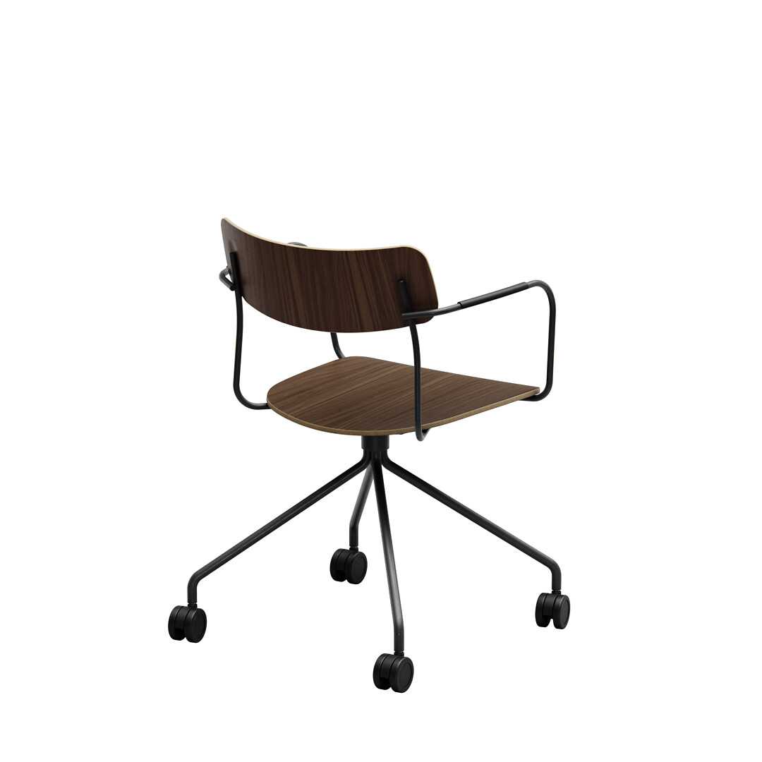 Ella - Universal chair with four leg base and castors | Martela