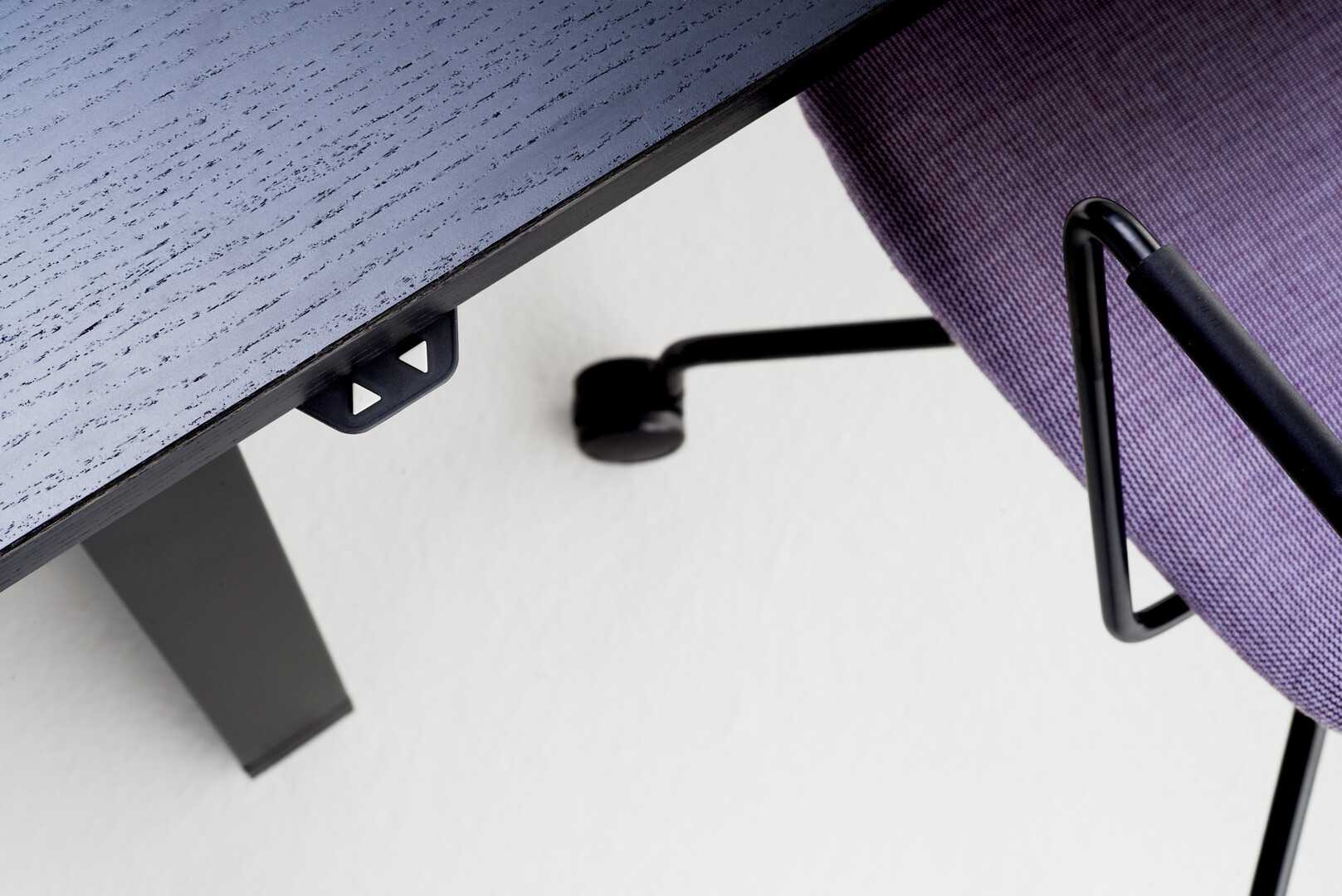 Frankie - Conference table and bench desk with sled base and electrical ...