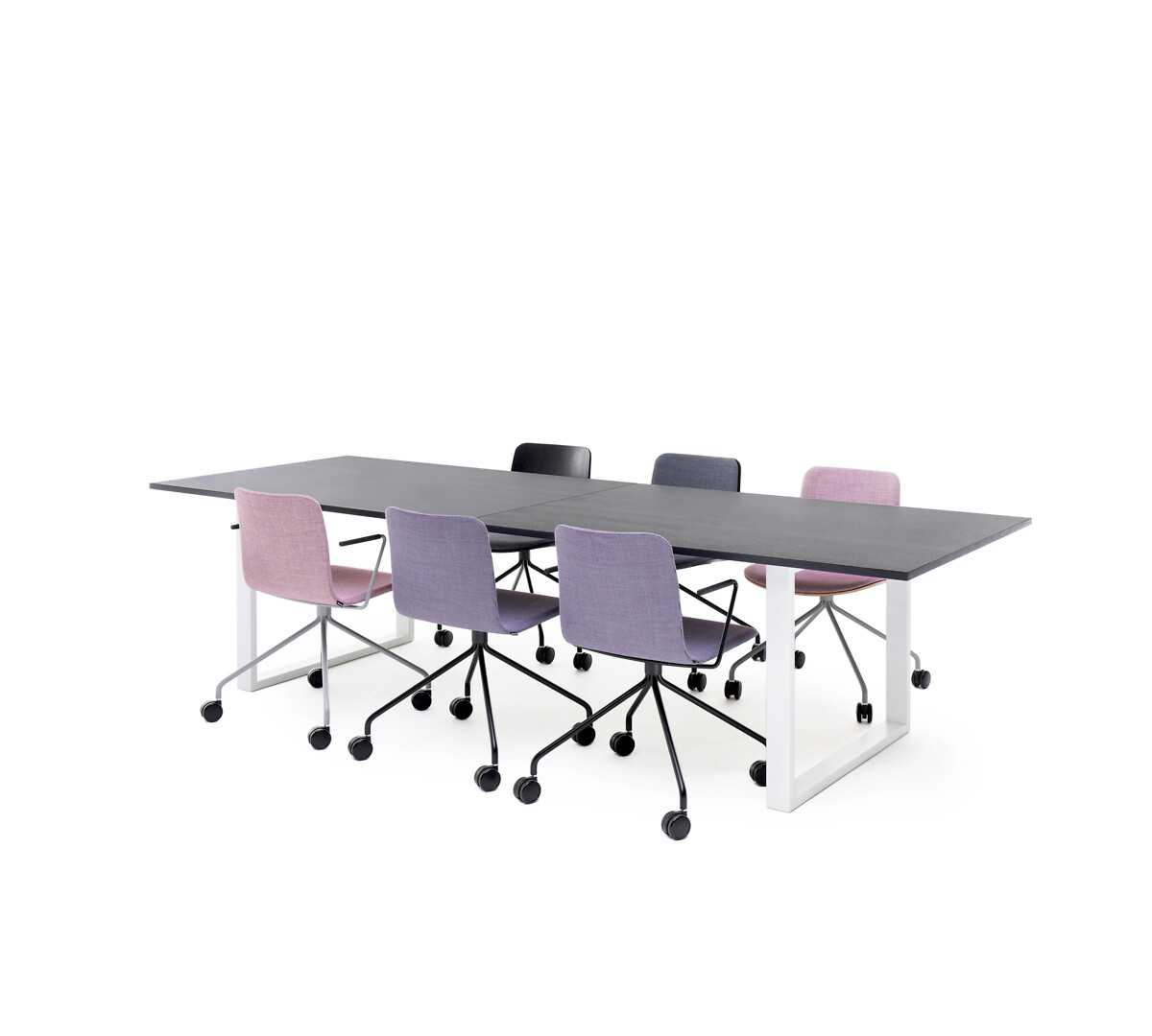 Frankie - Conference table and bench desk with sled base | Martela