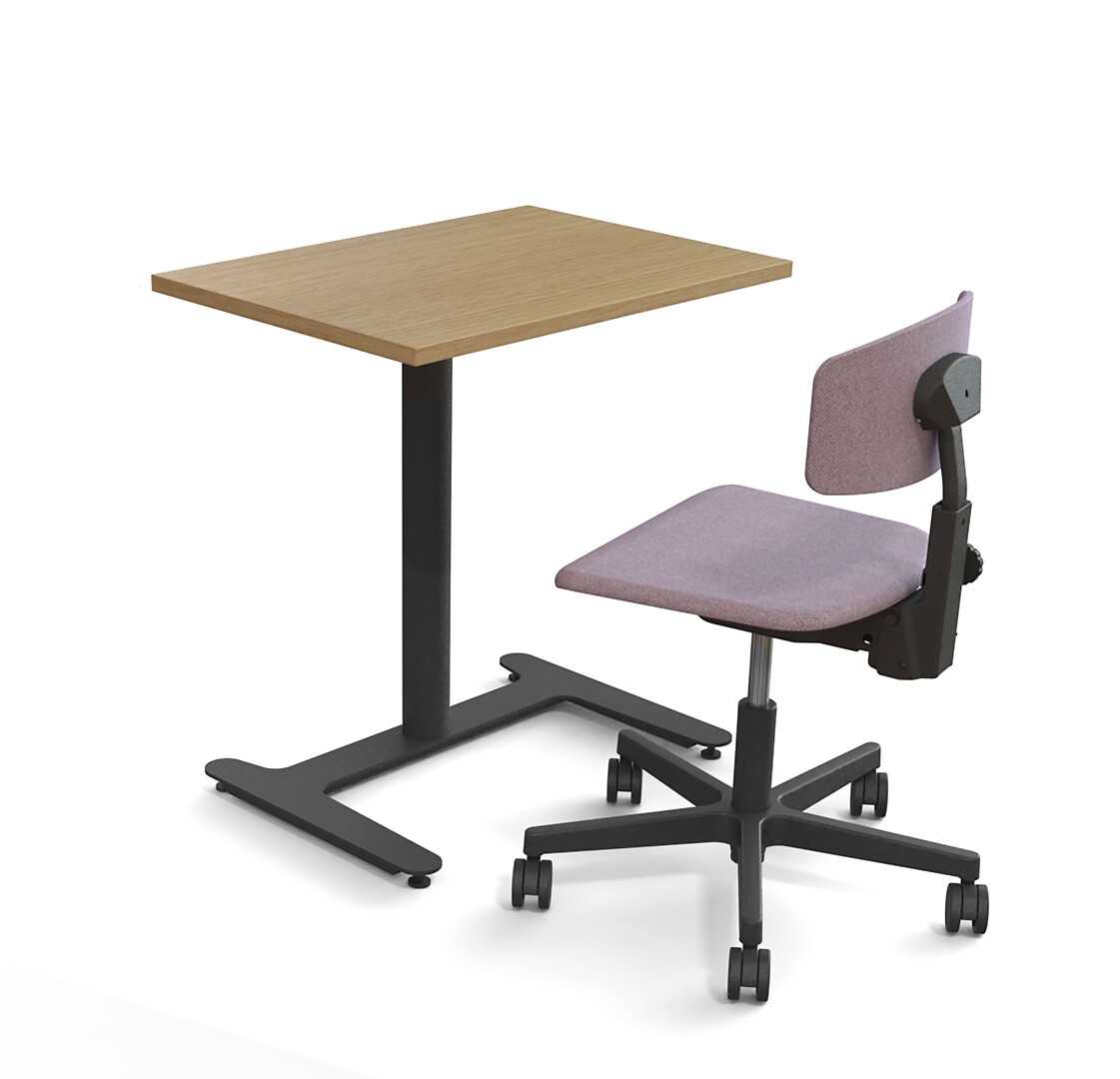 Jojo - Sit and stand table with H-base | Martela