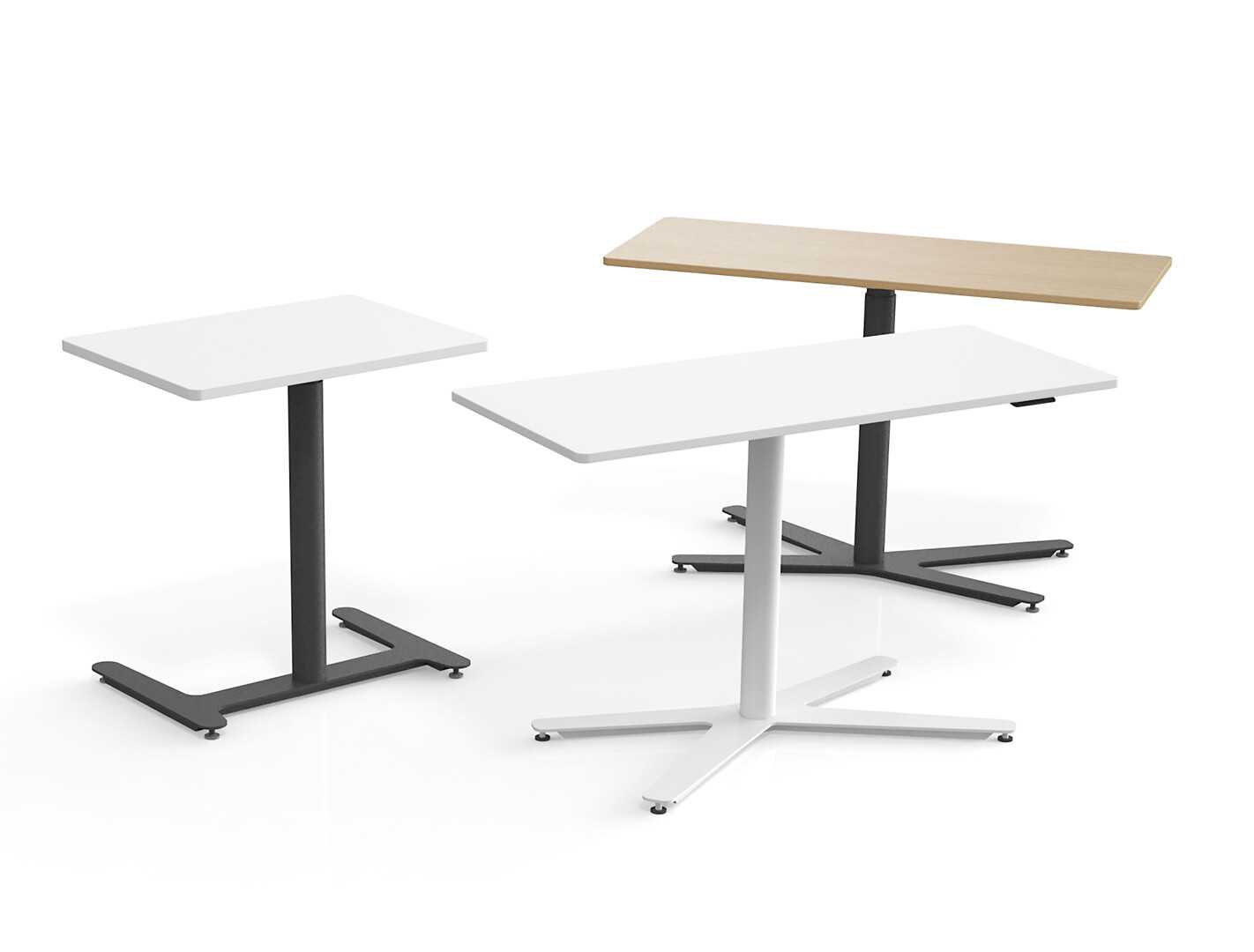 Jojo - Sit and stand table with X-base | Martela
