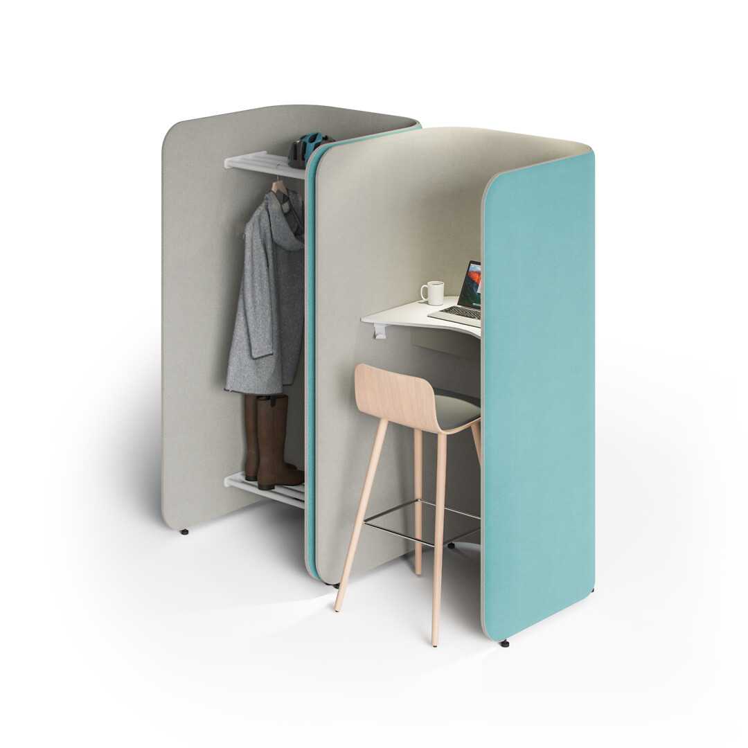 PodWork Xpress - Workstation module with high screens | Martela