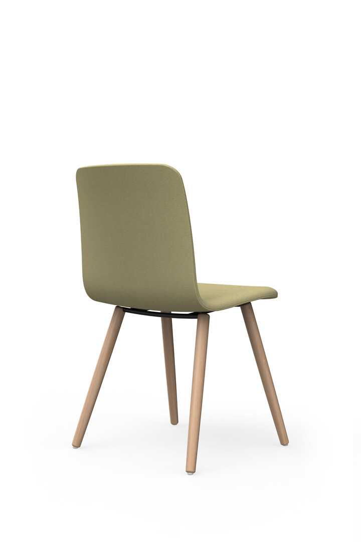 Sola - Conference chair with wooden legs | Martela