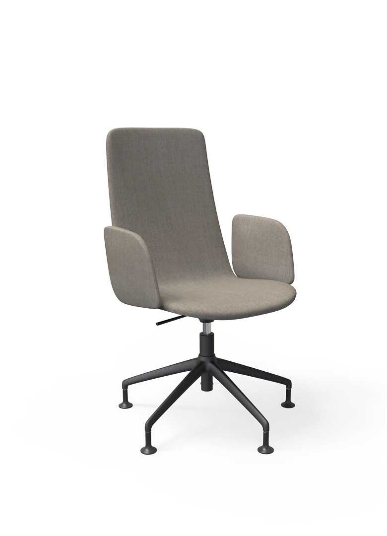 Sola - Conference chair with five star base and height adjustment | Martela