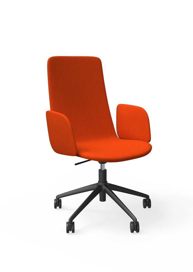 Sola - Conference chair with five star base and height adjustment | Martela