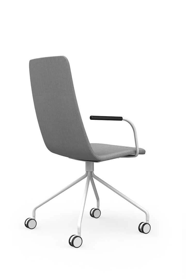 Sola - Conference chair with four leg base and castors | Martela