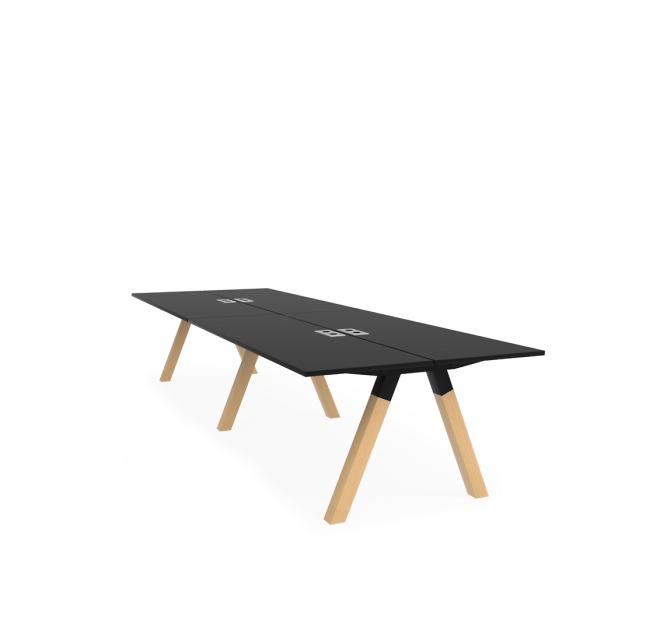 Frankie - Bench desk with wooden A-legs | Martela